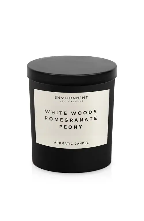 ENVIRONMENT Inspired 5-star Resort Scents Candle - White Woods|pomegranate|peony
